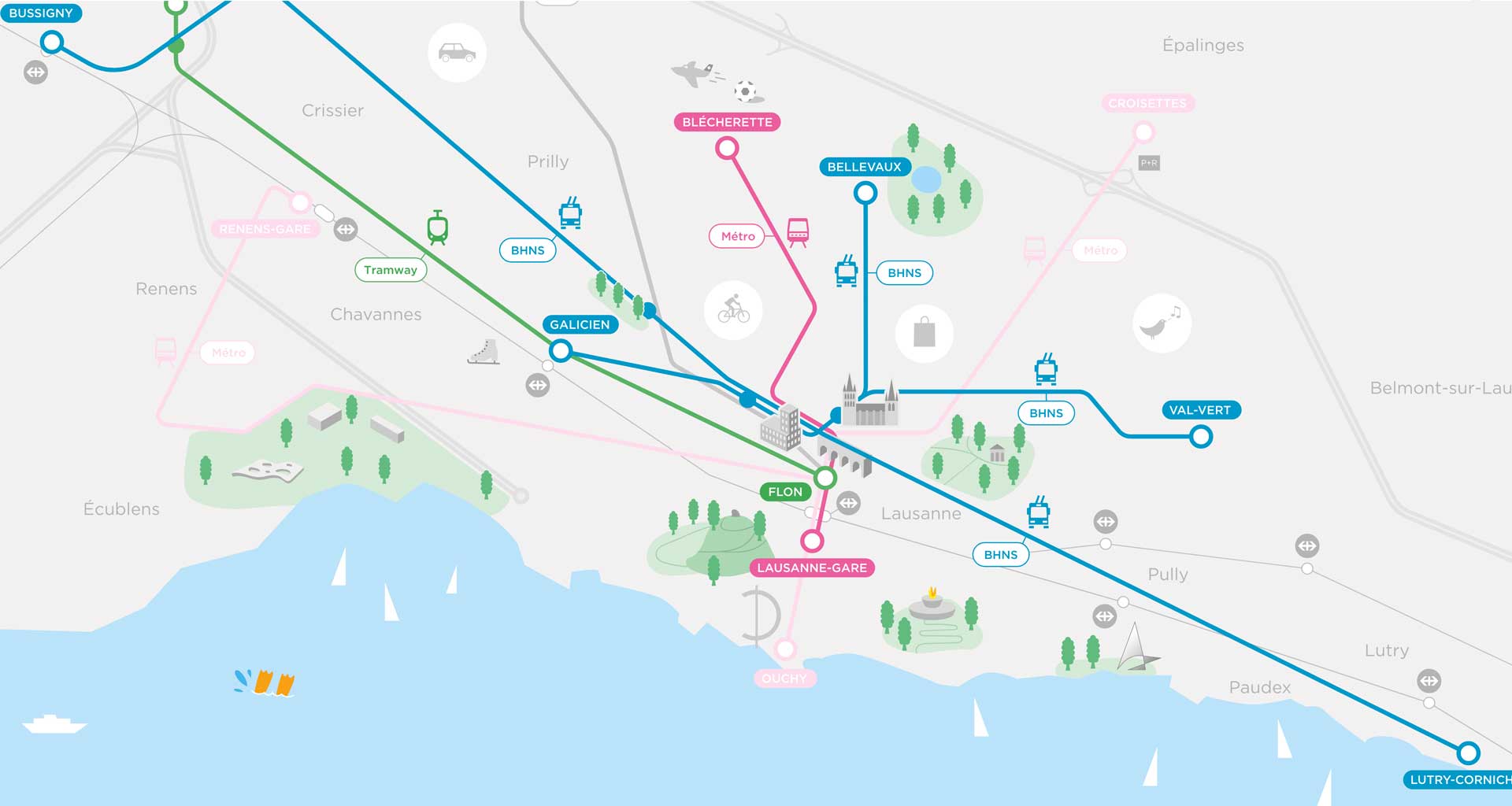 Axes Forts de transports publics urbains - Hawaii Interactive